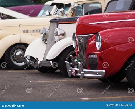 Restored Classic Vintage Vehicles Editorial Photo
