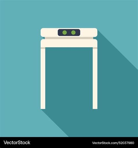 Metal Detector Gate Scanning For Weapons Vector Image