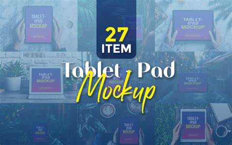 Realistic Tablet Mockup Device Ui Ux Mockup For Presentation Template