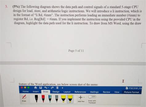 3 5 the following diagram shows the data path and