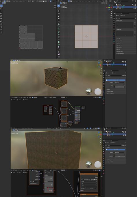 Uv How To Scale Pbr Material So It Doesnt Look Repeating Blender