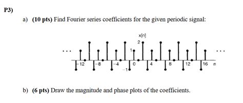 P3 A 10 ﻿pts ﻿find Fourier Series Coefficients For