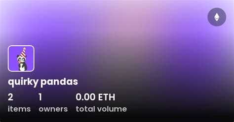 Quirky Pandas Collection Opensea
