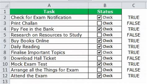 Checklist Template For Excel