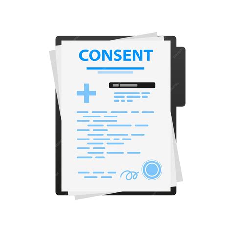premium vector the patient s consent to the medical procedure consent