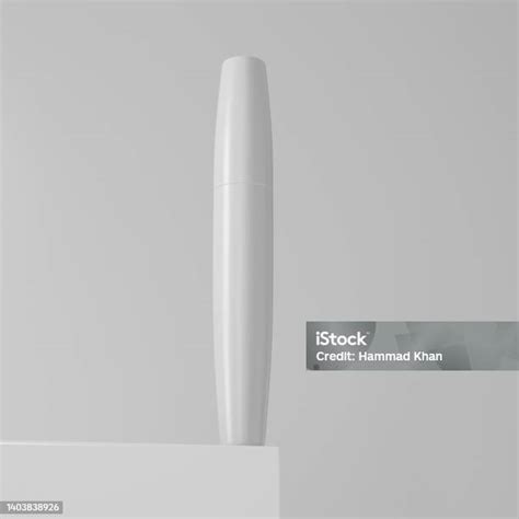흰색 배경에 고립 된 마스카라 튜브 모형 3d 일러스트 레이 션 마스카라에 대한 스톡 사진 및 기타 이미지 마스카라 튜브 형판 Istock