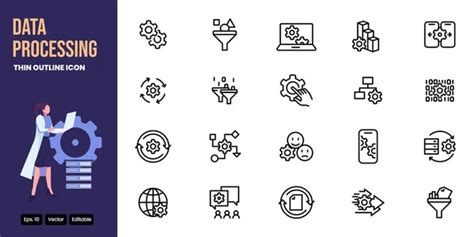 Data Processing Vector Images Depositphotos