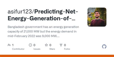 github asifur123 predicting net energy generation of bangladesh using