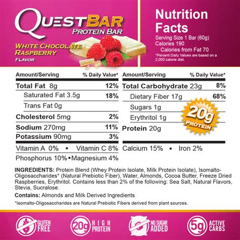 Quest Bars White Chocolate Raspberry Review At Elmer Orndorff Blog