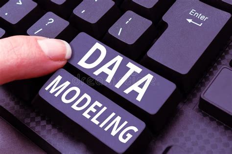 Sign Displaying Data Modeling Business Approach Process Of Transferring Data Between Data