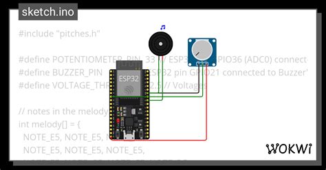Buzzer With Pot Wokwi Esp32 Stm32 Arduino Simulator