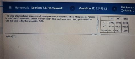 Solved Homework Section 7 5 Homework Question 17 7 5 59 Ls