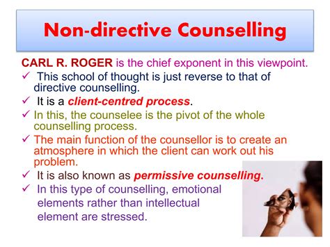 Types Of Counseling Directive Non Directive And Eclectic Counselling Pptx