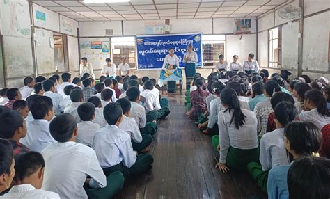 ကြံခင်းမြို့နယ် အထက ၂ကျောင်း ၌လူငယ်ရေးရာအသိပညာပေးဟောပြောပွဲ ကျင်းပပ
