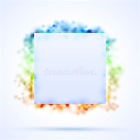 Square Border With Color Sparks Stock Vector Illustration Of Abstract