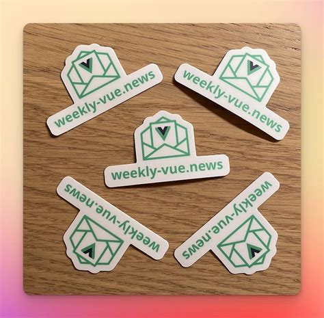 Michael Hoffmann Linkedin‘de 💚 Sticker For My Vue Newsletter Arrived 💚 👉🏻 Will Drop Them At Vue