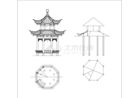 某八角亭CAD详细设计图 土木在线