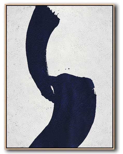 Large Modern Abstract Painting Navy Blue Abstract Painting Online Hand Painted Acrylic Painting