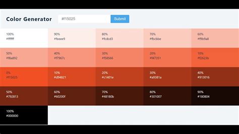 Reactjs Project To Build Hex Color And Shades Generator Of Given Color Using Valuesjs In