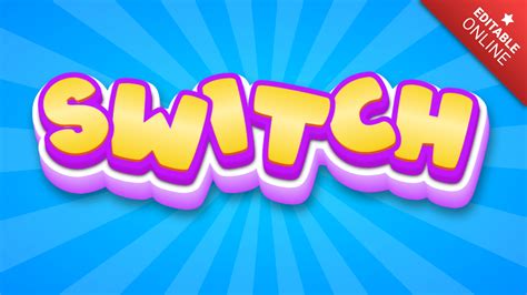Switch Text Effect Generator TextStudio