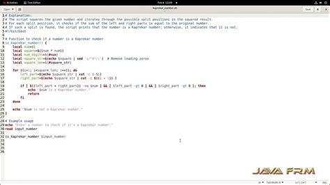 How To Check Kaprekar Number Or Not Using Linux Shell Script Bash Script Examples In Rhel 9