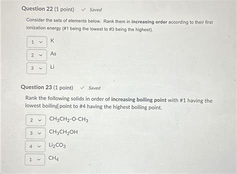 solved question 22 1 ﻿point ﻿savedconsider the sets of