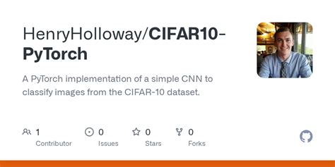 Github Henryholloway Cifar10 Pytorch A Pytorch Implementation Of A Simple Cnn To Classify