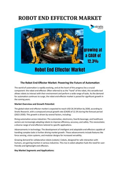 Ppt Robot End Effector Market Powerpoint Presentation Free Download