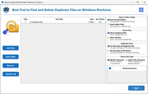 aryson duplicate file finder and remover download softpedia