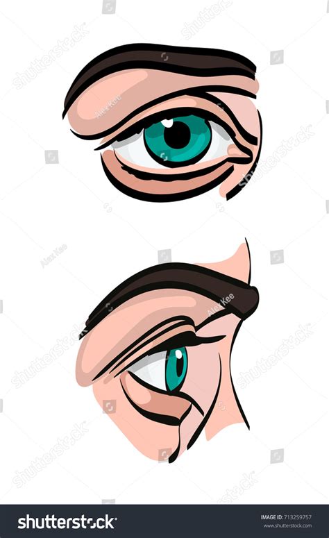 Eye Side View Cartoon