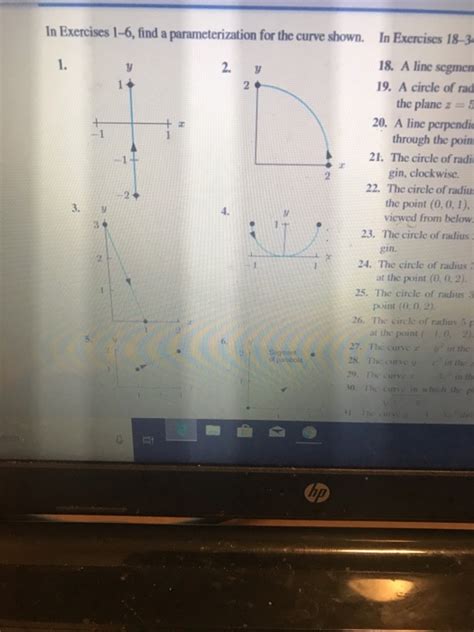 solved in exercises 1 6 find a parameterization for the
