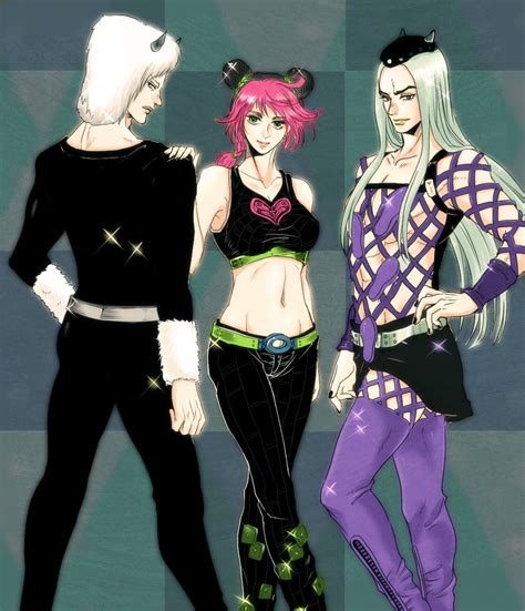 Kujo Jolyne Narciso Anasui And Weather Report Jojo No Kimyou Na