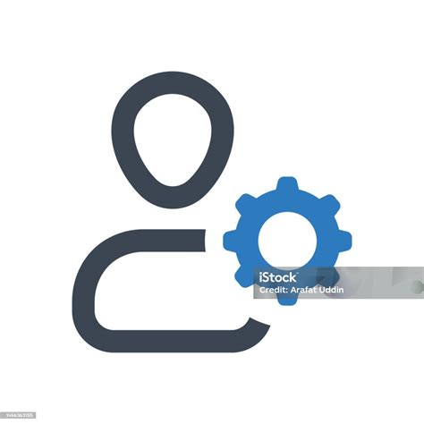 Account Setting Icon Vector Illustration User Account Profile Setting Option Avatar Settings