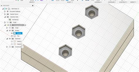Solved Counterbore For Bolt And Hex Nut Autodesk Community