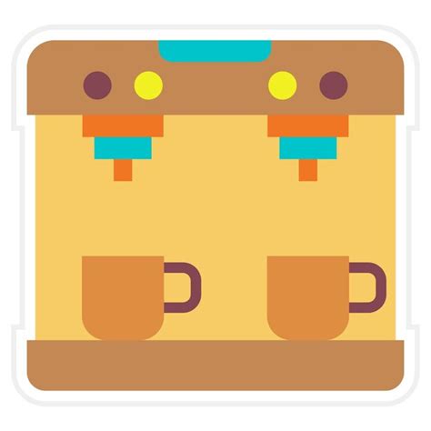 커피 머신 아이콘 프리미엄 벡터