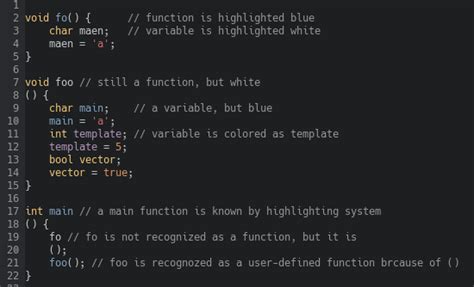 Variable Name Highlighted Wrong Issue Octol Vim Cpp Enhanced Highlight GitHub