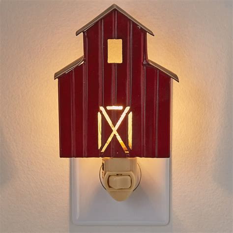 Red Barn Night Light Ozark Cabin Décor Llc