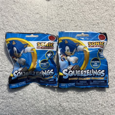 Sonic The Hedgehog Squeezelings Series 1 Mystery Blind Bags ~ Lot Of 2