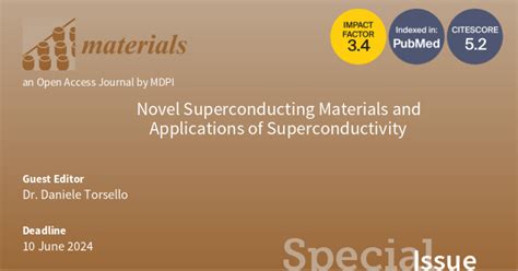 Materials Special Issue Novel Superconducting Materials And
