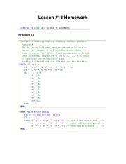 Homework Soln Pdf Lesson Homework Problem Problem Course Hero