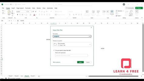 save workbook microsoft excel youtube