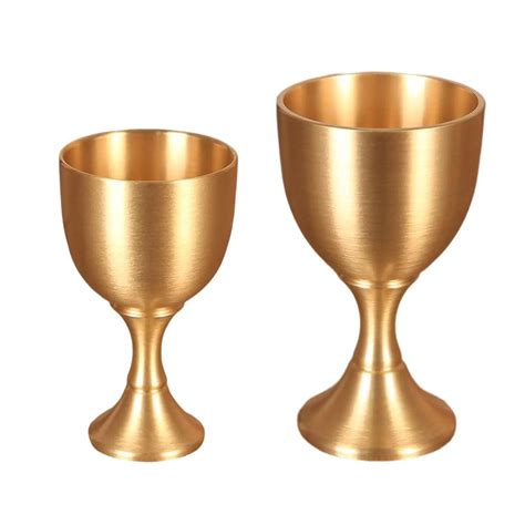 재사용 가능한 황동 와인 잔 음료 컵 수제 주류 텀블러 칵테일 잔 파티 음료 장식 소품 Aliexpress