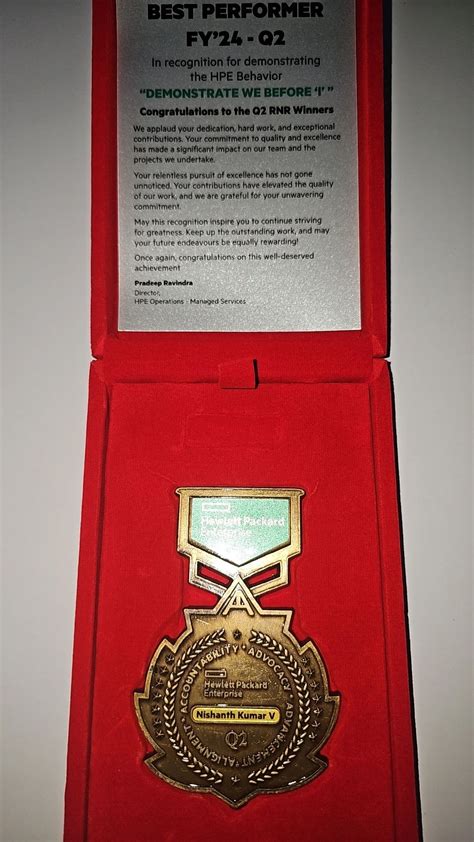 V Nishanth Kumar On Linkedin Best Performer Fy24 Q2