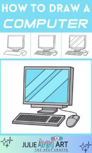 14 Easy Computer Drawing Ideas How To Draw Computer Julie Ann Art