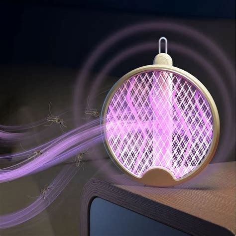 Rotating Head Rechargeable Electric Fly Swatter Racket Bug Zapper Racket For Mosquites At Rs 250