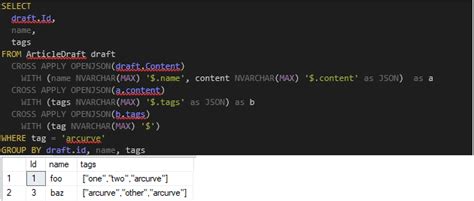 Using T Sql To Query Json Data Arcurve