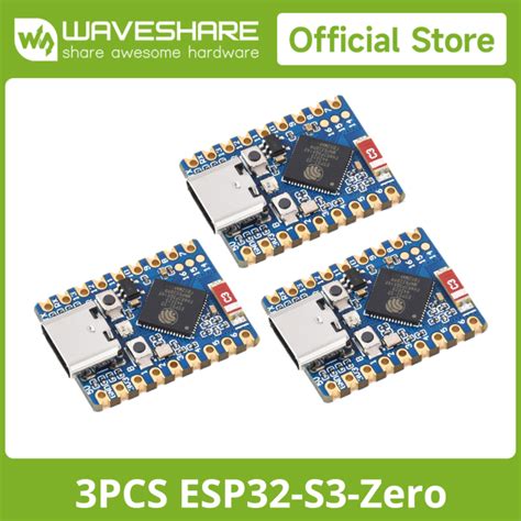 Waveshare 3pcslot Esp32 S3 Esp32 S3 Mini Development 240mhz Running