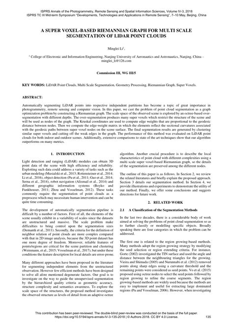 Pdf A Super Voxel Based Riemannian Graph For Multi Scale Segmentation Of Lidar Point Clouds