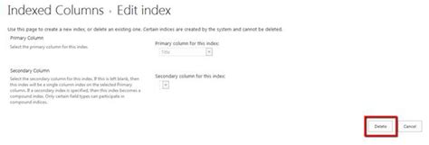 Learn SharePoint In Series Part Thirty One Indexing In SharePoint Columns