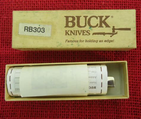 Buck 0303rb 0303rb 303 Cadet Red Bone Pocket Knife 1989 Us Made Unused